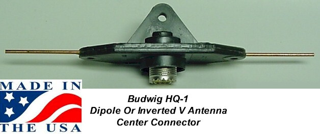 Budwig HQ-1 Center Connector Insulator for Dipole, Inverted Vee Or ...
