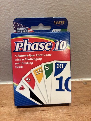 Phase 10 A Rummy-Type Card Game NEW Open Box Factory Sealed Cards | eBay