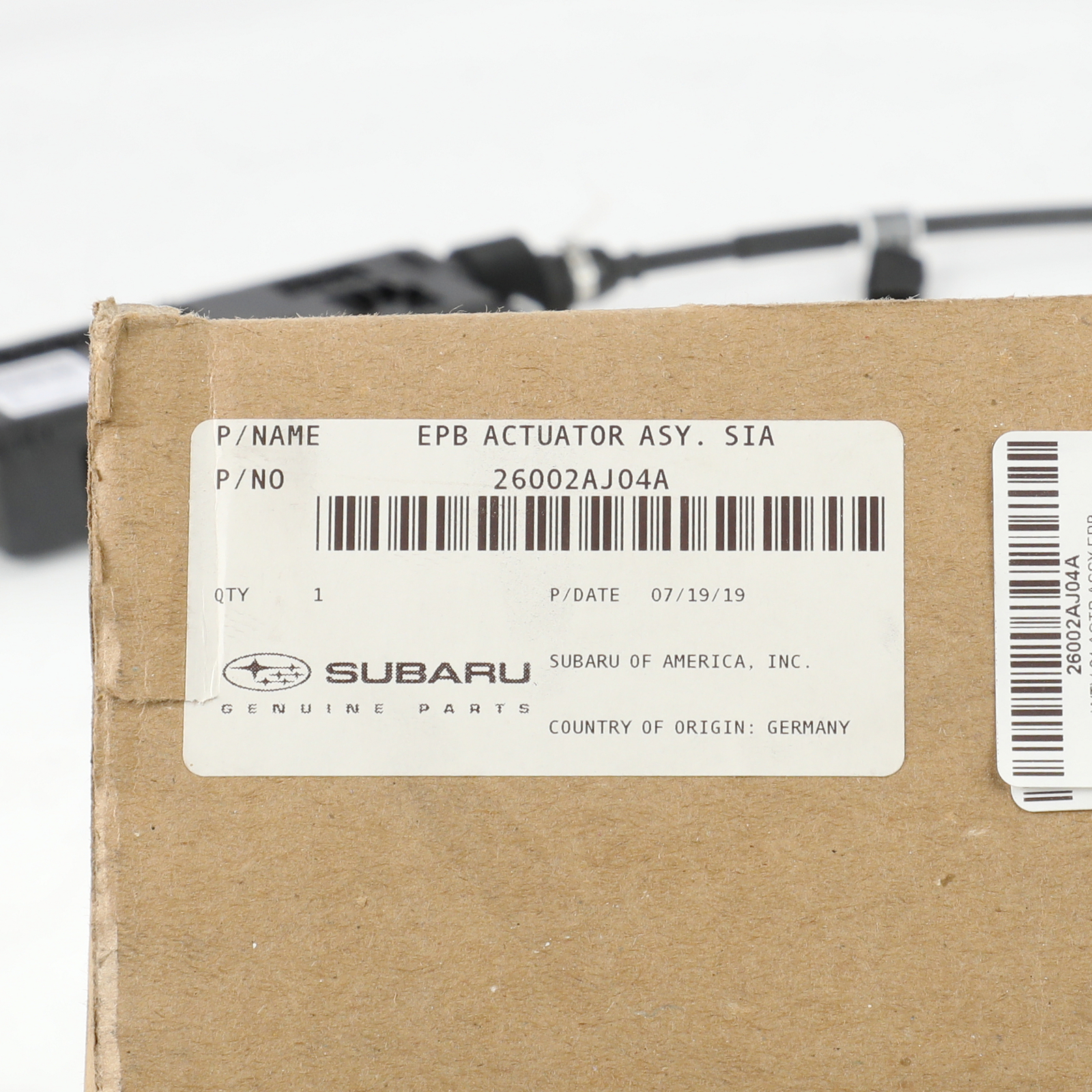 2011 Subaru Outback Parking Brake Actuator Module With Cables ...