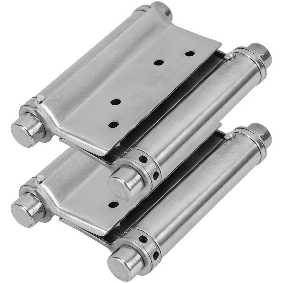 2 Pcs Spring Loaded Hinges Garden Gate Automatic Closing Heavy Duty ...