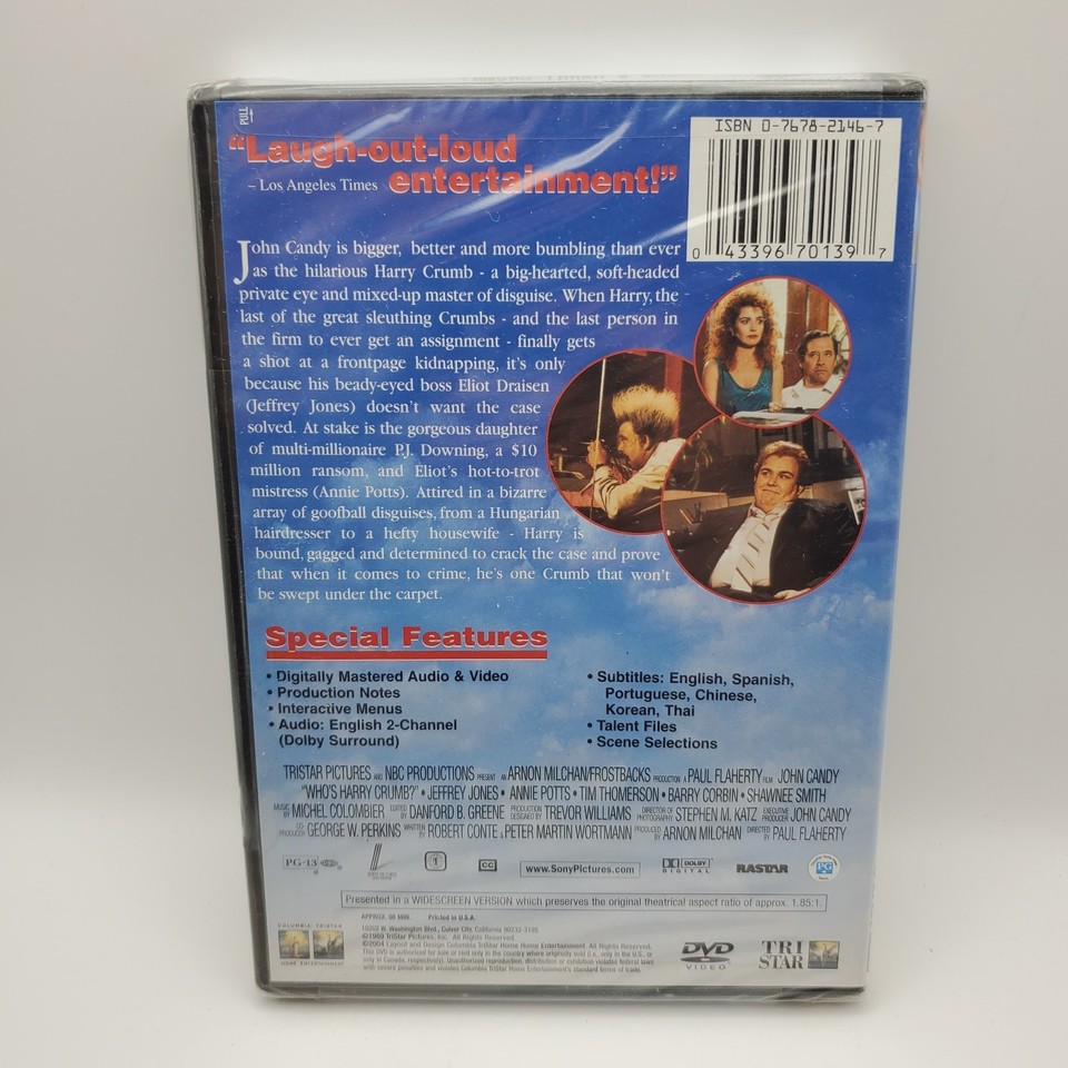 Who's Harry Crumb? (DVD, 1989) Brand New, Factory Sealed 43396701397| eBay