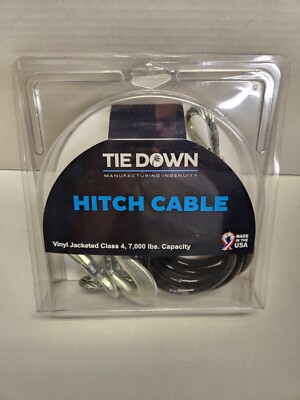 Tie Down 59548 Black Vinyl Jacketed HITCH CABLES 7000 lbs. Capacity | eBay
