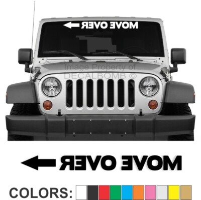 Move Over Arrow Windshield Decal Sticker Boost Turbo Diesel Truck Low ...