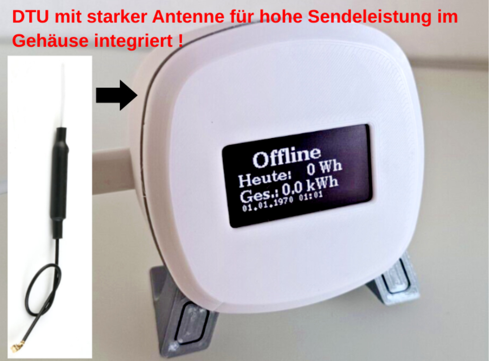 DTU für Hoymiles /1.3 "Display OPEN DTU ESP32 OPENDTU integr. starker ...
