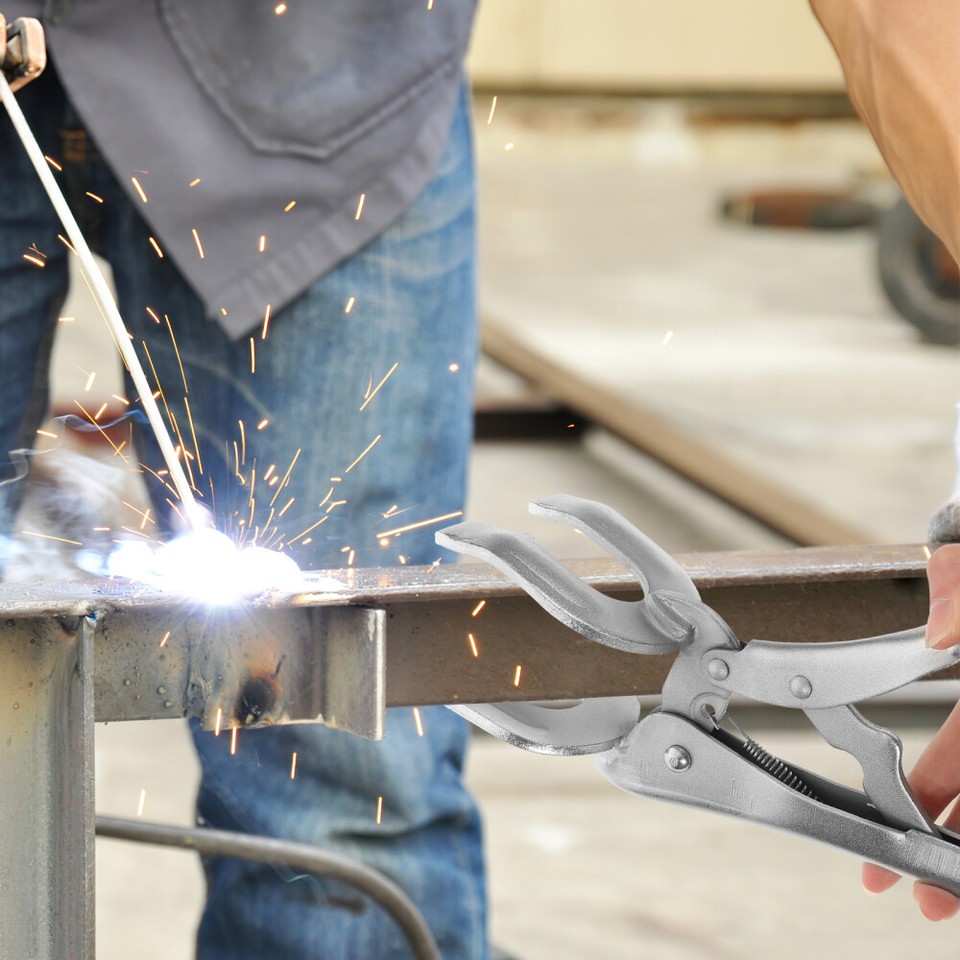 Locking Pliers Sheet Metal Welding Clamp Axle Electrical Tool | eBay