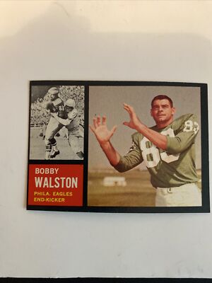 1962 Topps Football # 119B Bobby Walston (VG-EX) Philadelphia Eagles | eBay