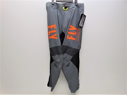 Fly Racing Pants Lite Grey/Orange/Black SZ 34 | eBay