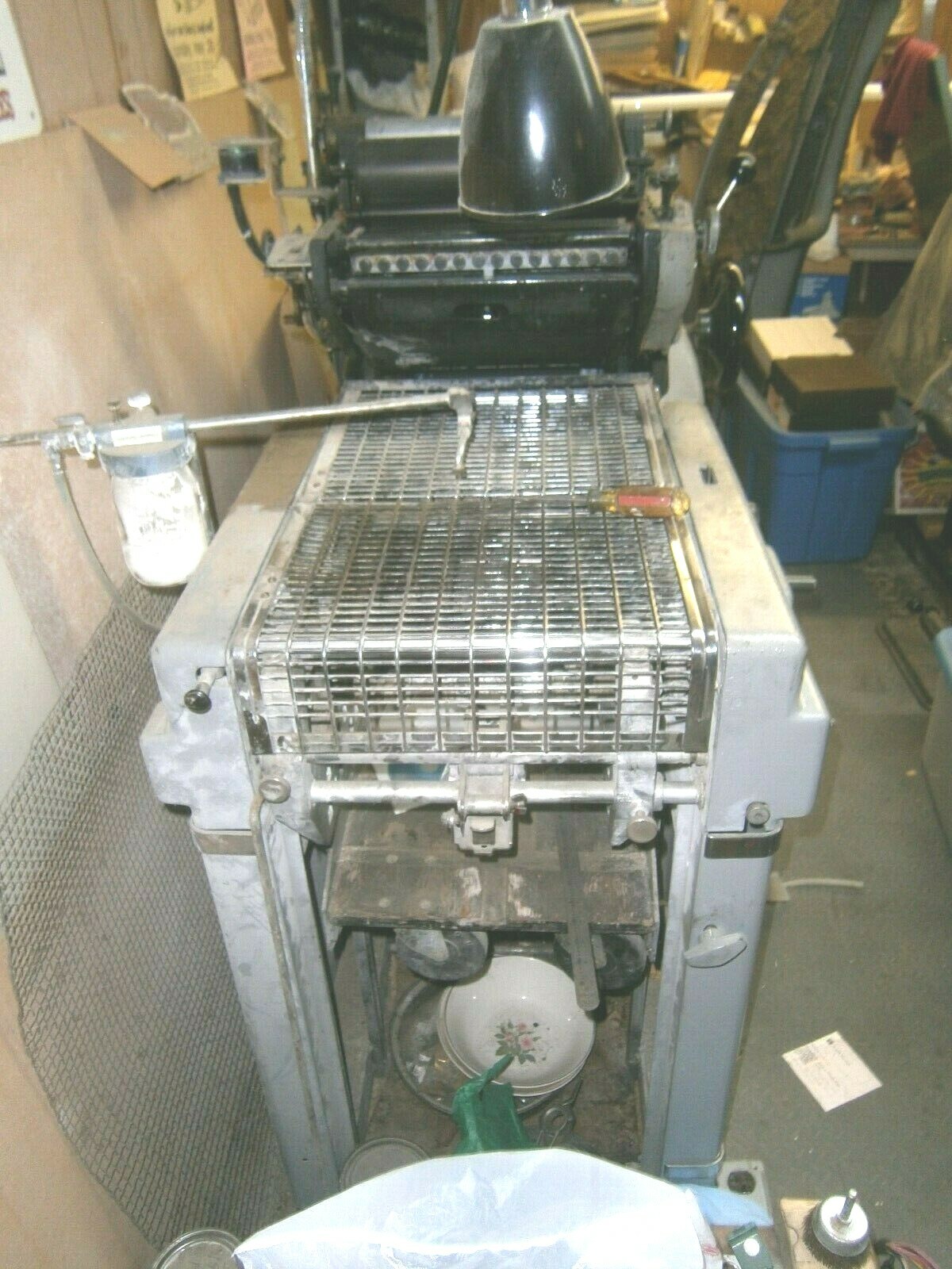 Multilith 1250 LW Offset Printing Press with Multi 1215 Chain Delivery ...