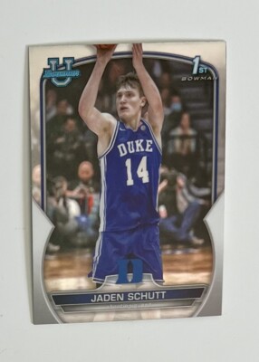 2023 Bowman U Jaden Schutt 1st Bowman #75 Duke Blue Devils | eBay