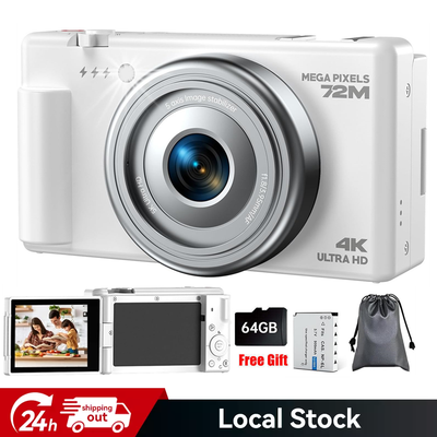 Flip Screen Digital Cam Out 4K Digital Camera For Photography And