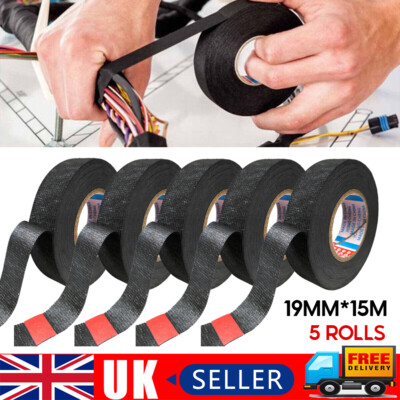 10 ROLLS/SET TES*A HARNESS TAPE 51608 ADHESIVE CLOTH FABRIC WIRING LOOM ...