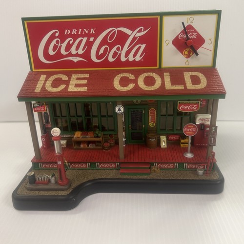 RARE DANBURY MINT COCA-COLA COUNTRY STORE CLOCK DIORAMA NIB Super ...