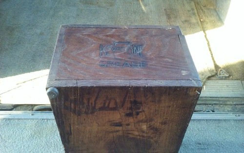 Wooden Keystone Grease counter display box Early country store, gas and ...