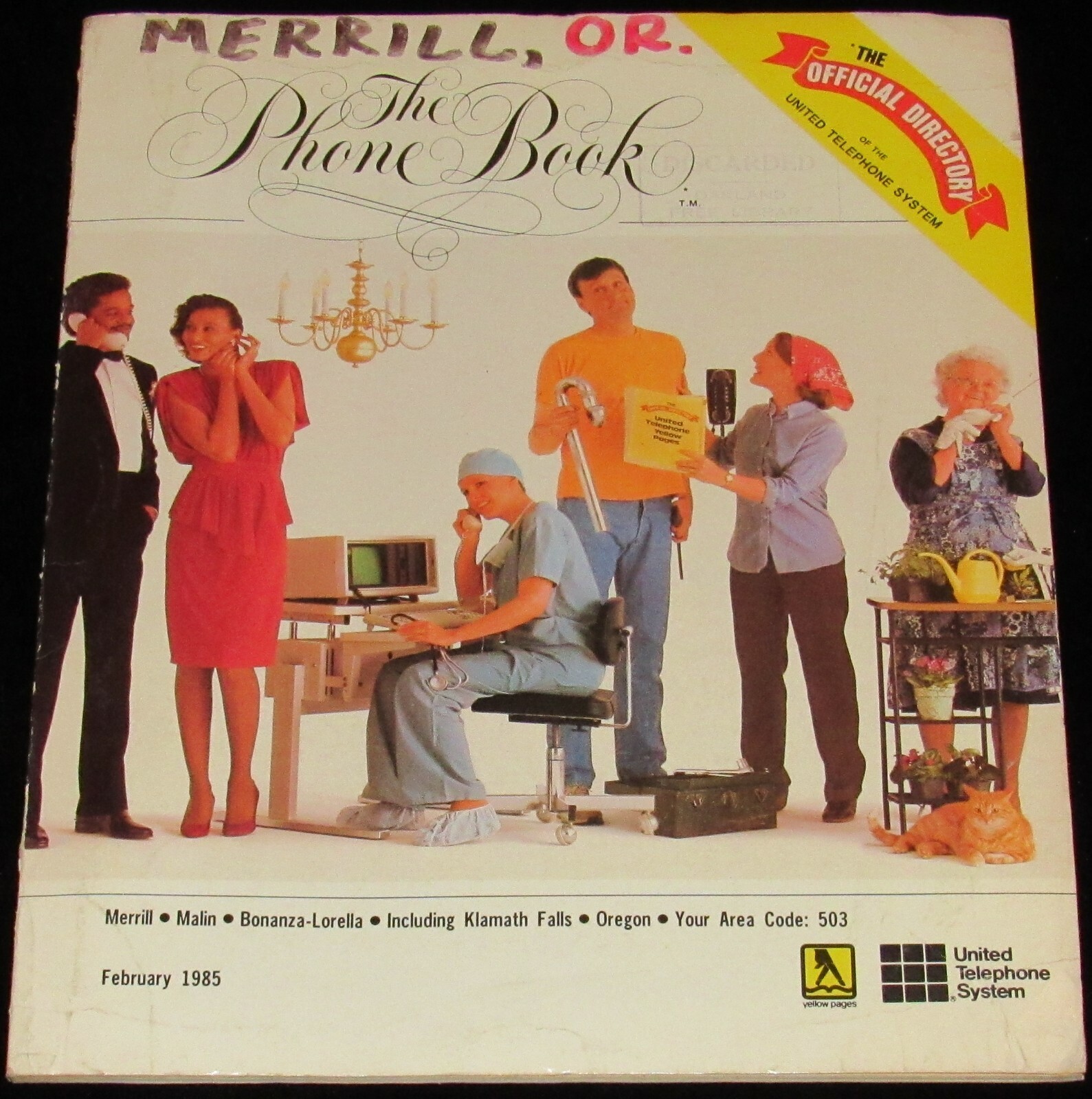 1985 OREGON TELEPHONE DIRECTORY, MERRILL, MALIN, BONANZA-LORELLA | eBay