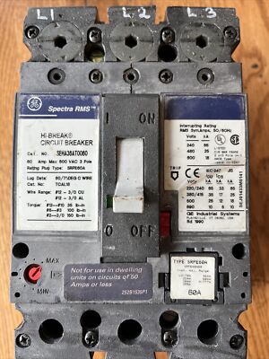 Circuit Breakers - Ge Spectra Breakers