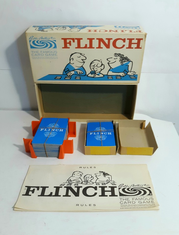 Parker Brothers Famous Card Game Flinch Vintage Some Cards Missing. | eBay