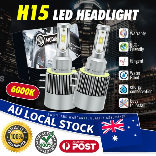 2 X H15 LED Headlight Globe High/Low Beam Bulbs For Audi A5 8F7 3.2L ...