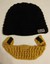 Beardo Beanie Beard Hat Acrylic Black with Blond Beard | eBay