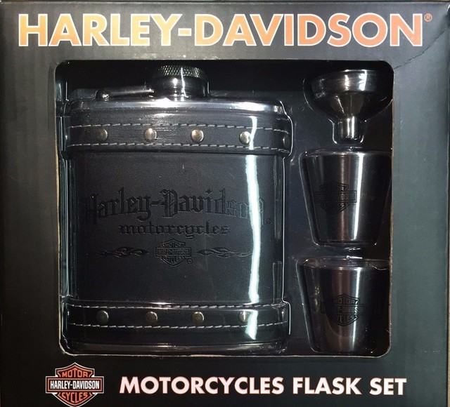 Harley-Davidson Motorcycles Flask Gift Set for sale online | eBay