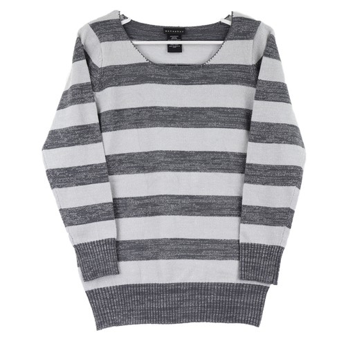 Metaphor Women's Metallic Table Sweater, Medium, Grey/Silver | eBay