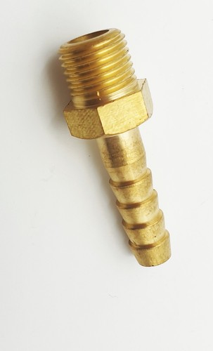 1/8" NPT Thread x 8mm Hose Tail End Connector Brass Fitting for Air ...