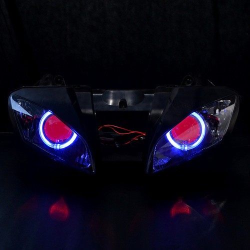 Red Demon Eyes Blue Angel Eyes Headlight Assembly For Yamaha YZF R6 ...