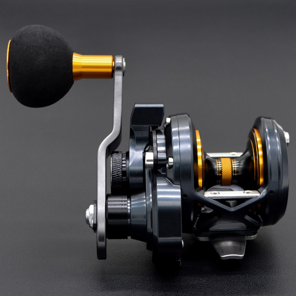TICA X-Jigger Offshore Trolling Fishing Reel 22LB Lever Drag 42 IN Line ...