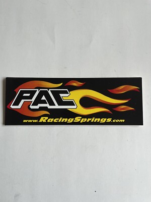 Original Vintage NOS PAC Racing Springs Sticker ~3.25x9.5” (6A) | eBay