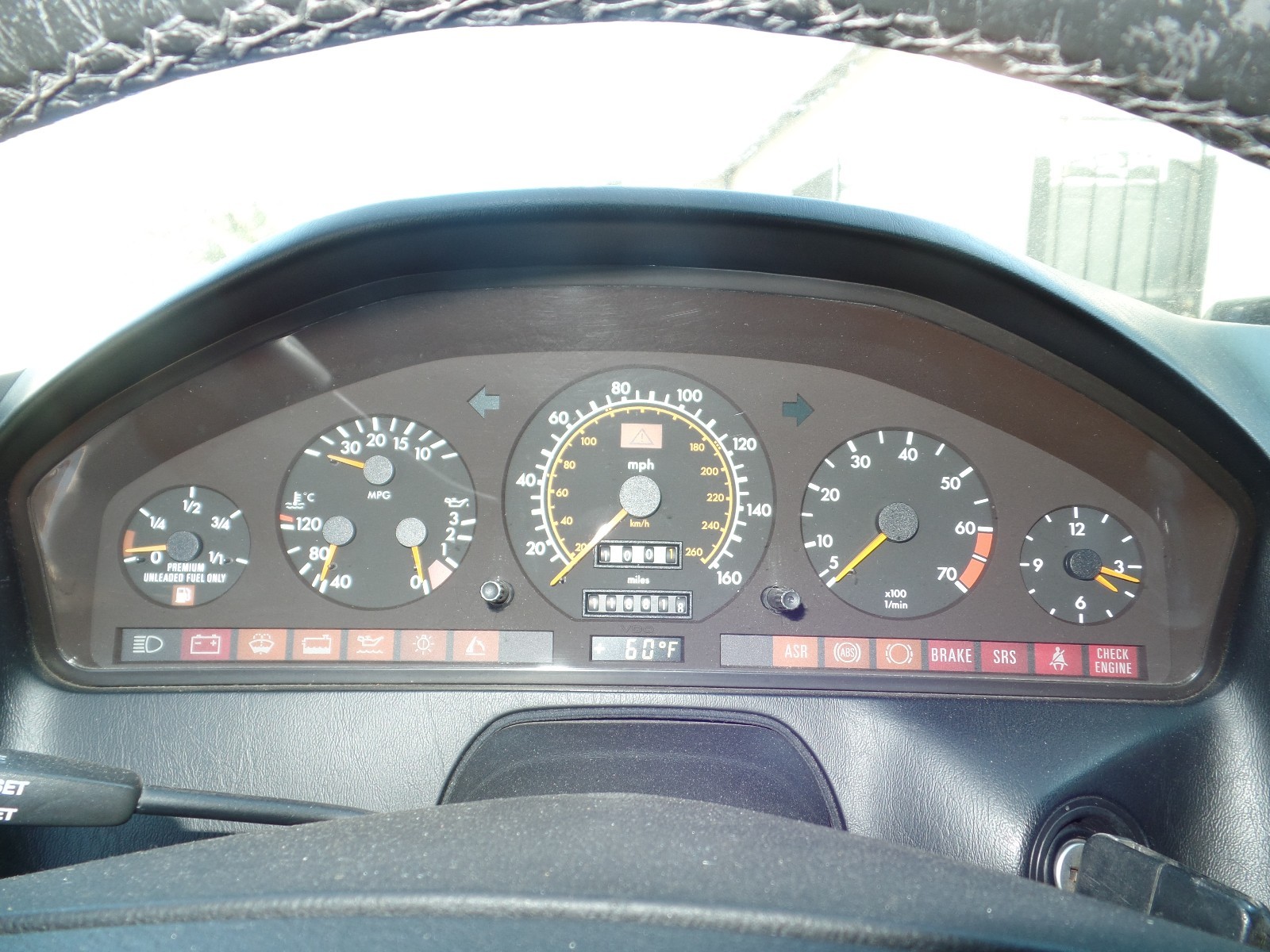 MERCEDES 500 129 VDO sl500 Cluster Speedometer 500sl w129 R129 sl V8 ...