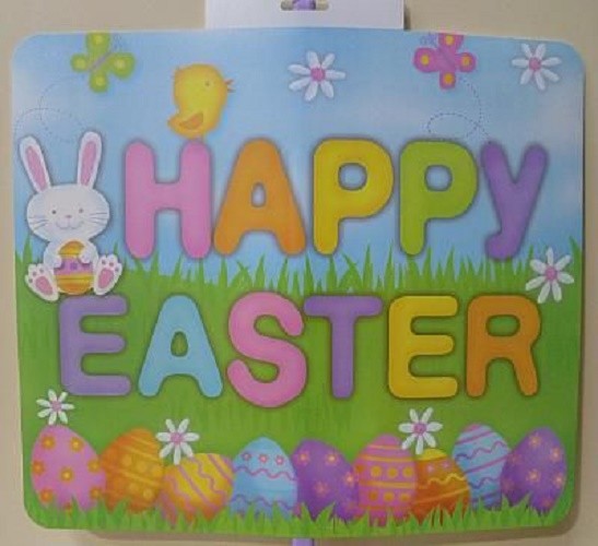 Fun Machine HAPPY EASTER bunny EGG Garden yard lawn Sign Easter Party ...