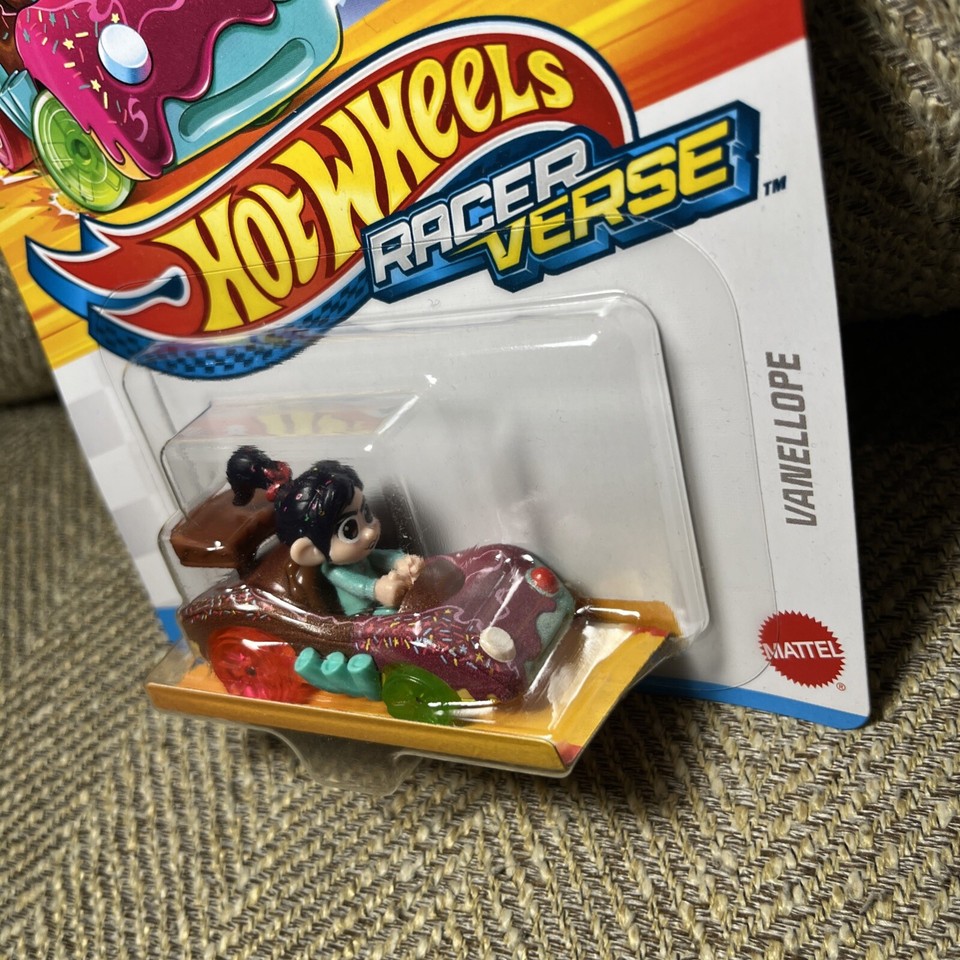 RARE new HOT WHEELS RACER VERSE die cast VANELLOPE disney WRECK IT ...