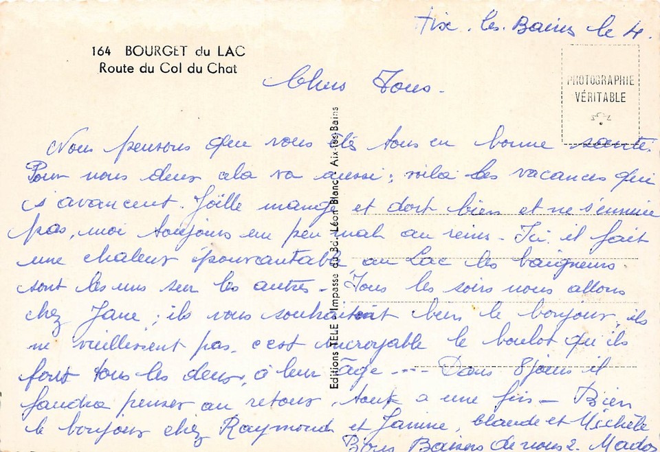 73 BOURGET DU LAC ROUTE DU COL DU CHAT | eBay