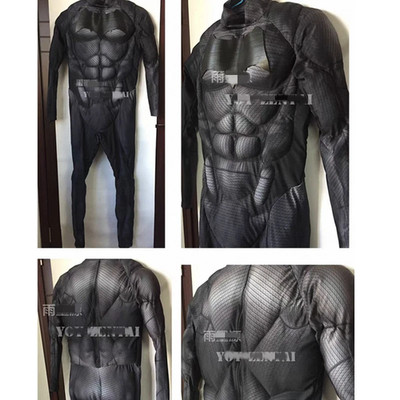 The Batman Bruce Wayne Cosplay Muscle Jumpsuit the general muscle Suit ...