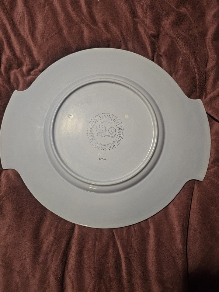 Rare Art Deco May And Vieve Hamilton Pottery Large Platter / Plate ...
