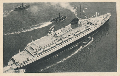 Shipping SS CHAMPLAIN French Line Transatlantic Steamer PPC | eBay