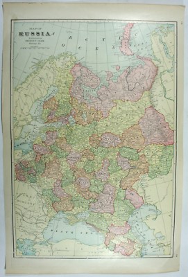 Pre-1900 - Map Of Russia - 2