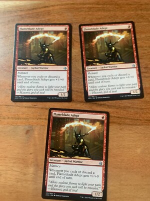 x3 MTG Flameblade Adept LP MTG Amonkhet Magic the Gathering | eBay