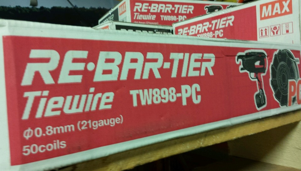 TW898-PC TIE WIRE 21GA. POLY COATED 50-PK MAX REBAR TIER RB398 RB518 ...