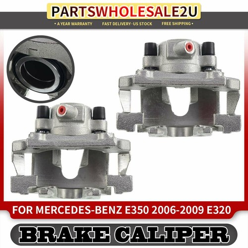 2x Brake Calipers & Bracket for Mercedes-Benz E320 E350 AWD Front Left ...