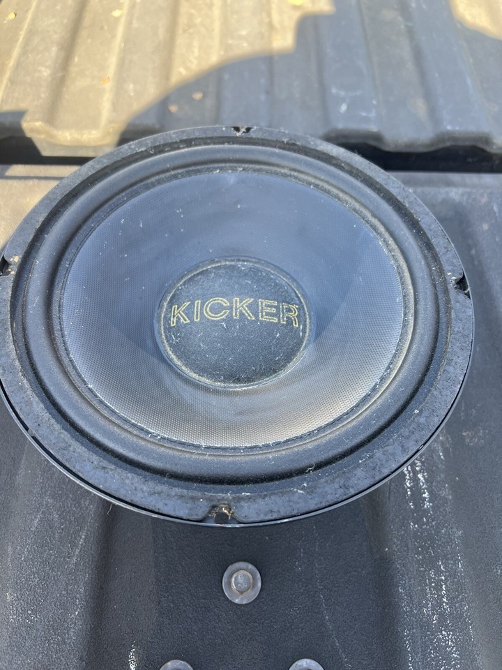 KICKER C-10 OLD SCHOOOL VINTAGE 10” SUB GOLD LETTERS | eBay