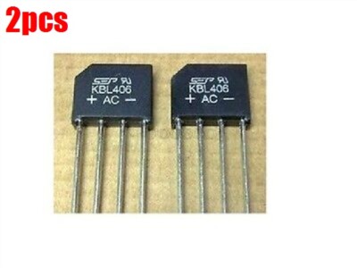2Pcs KBL406 KBL-406 4A 600V Single Phases Diode Rectifier Bridge Single ...