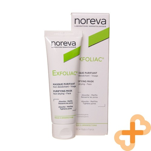 NOREVA EXFOLIAC Face Pore Cleansing Mask 50ml Non Drying Purifying ...