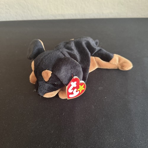 TY Beanie Baby - DOBY the Doberman Dog (4th Gen HangTag w/ PVC Pellets ...