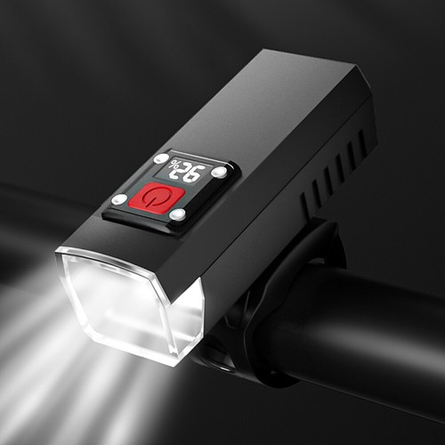 Bike Front Light Power Display Cycling Safety Front Lamp 100LM for ...