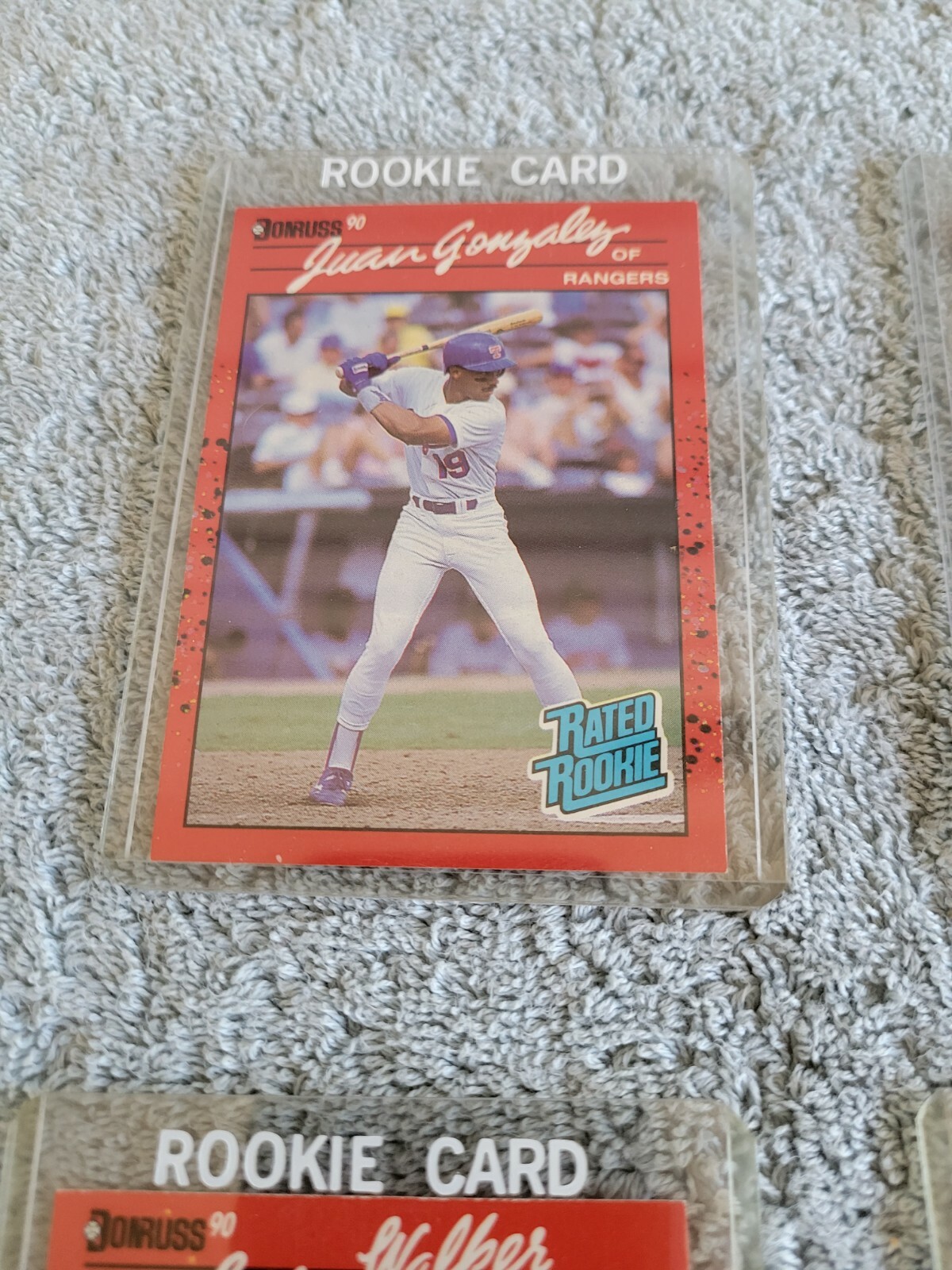 ultra rare lot of 6 1990 donruss baseball error cards in mint condition ...