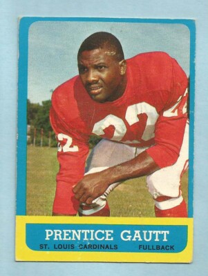 1963 Topps Football Prentice Gautt #150 St Louis Cardinals Oklahoma EX ...
