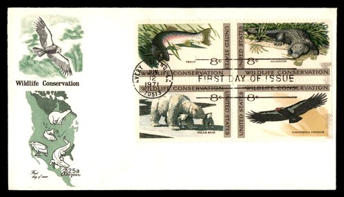 Mayfairstamps US FDC 1971 Wild Animals Conservation Combo First Day ...