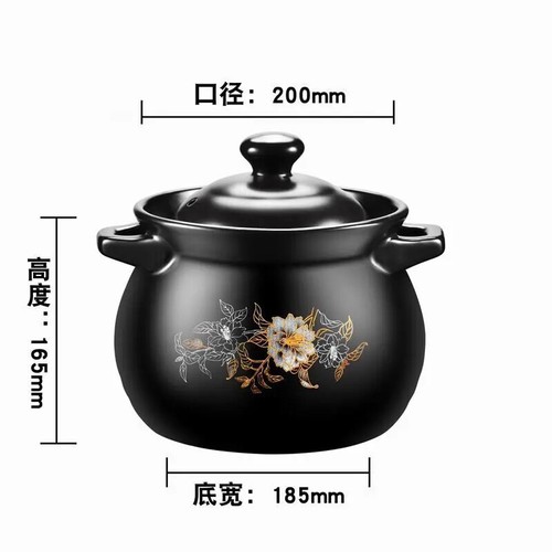 Chinese Ceramic Casserole Non Stick Soup Pot Thick Bottom Stew Pot ...