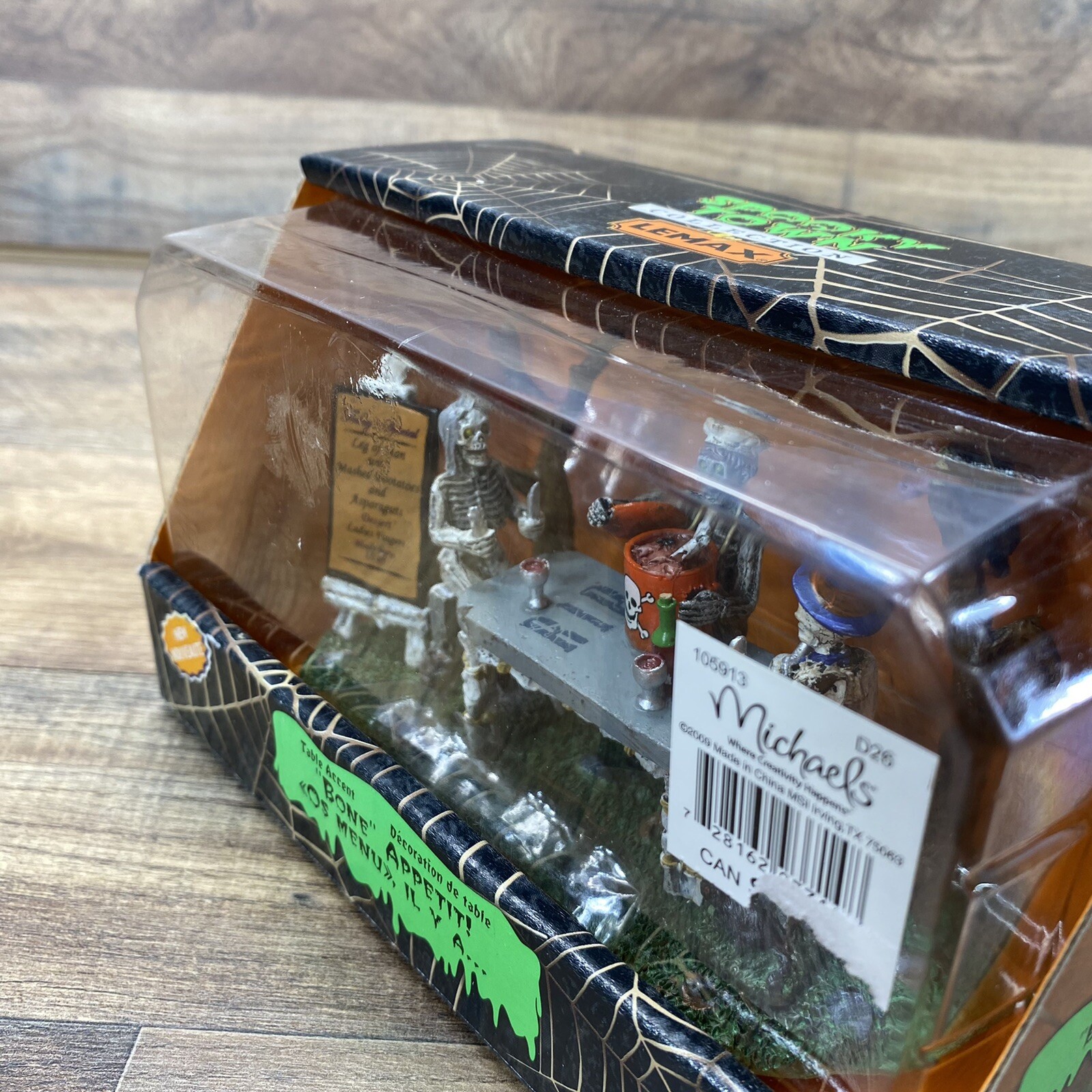 Lemax Spooky Town Bone Appetit Skeleton Restaurant Halloween New ...