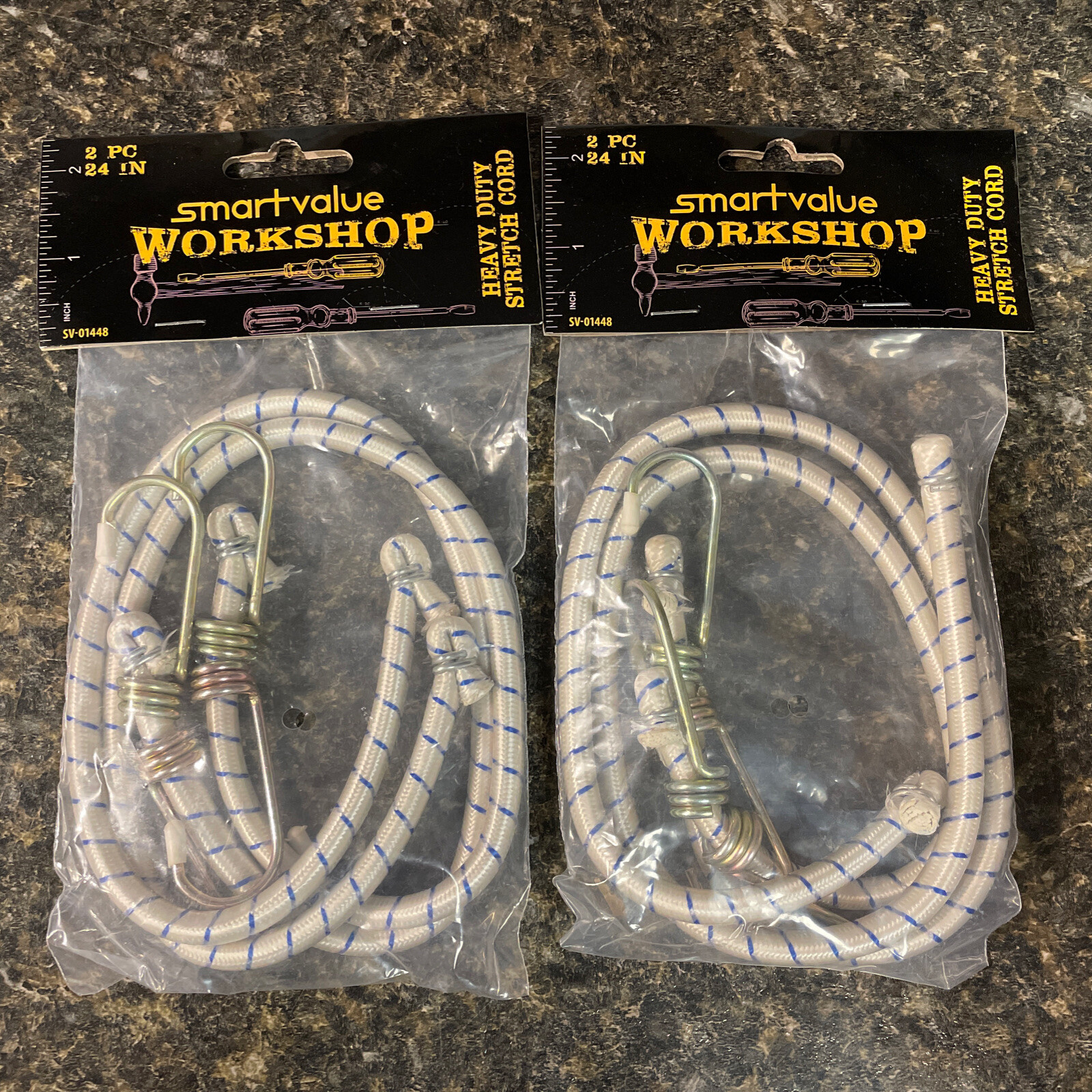 Lot of 2 - 2pc Workshop Heavy Duty Bungee Stretch Cords 24” | eBay